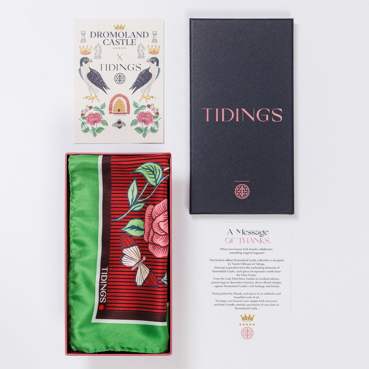 Dromoland Castles Ethel Rose Pocketsquare/Neckerchief – Dromoland ...